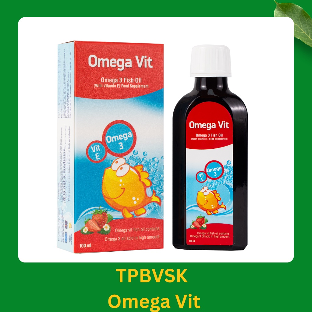 Omega Vit - Chai 100ml giúp bổ sung Omega, DHA, EPA hàm lượng cao cho ...