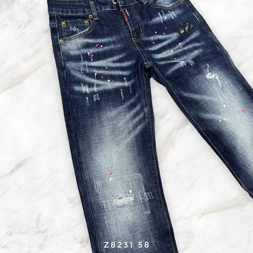 Mua Quần bò nam DSQ.2 tang 2023, quần jean côn nam DSQ xanh đậm vảy sơn ...