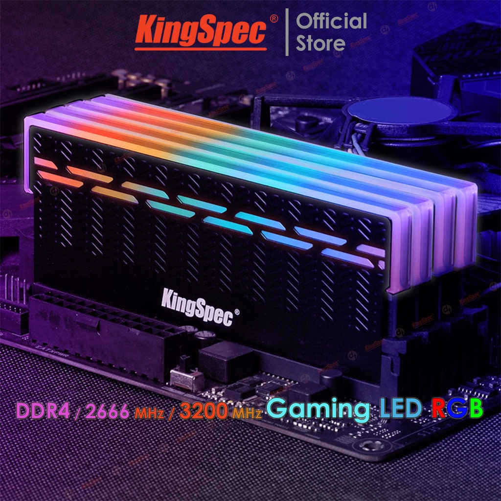RAM KingSpec 8GB / 16GB DDR4 Gaming tản nhiệt LED RGB | D4R - Hàng ...