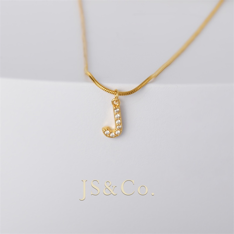 Mua JS&Co. Mặt Dây Chuyền Chữ Cái Kim Cương Vàng 18K Phụ Kiện Thời ...