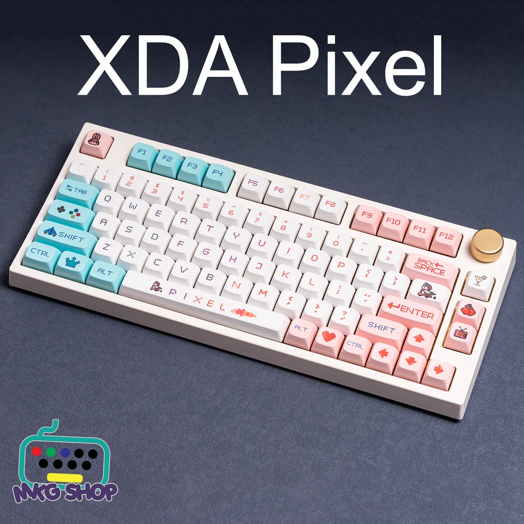 [KEYCAP] Pixel XDA profile, PBT in nhiệt cực rẻ, 125 nút bàn phím cơ | Shopee Việt Nam