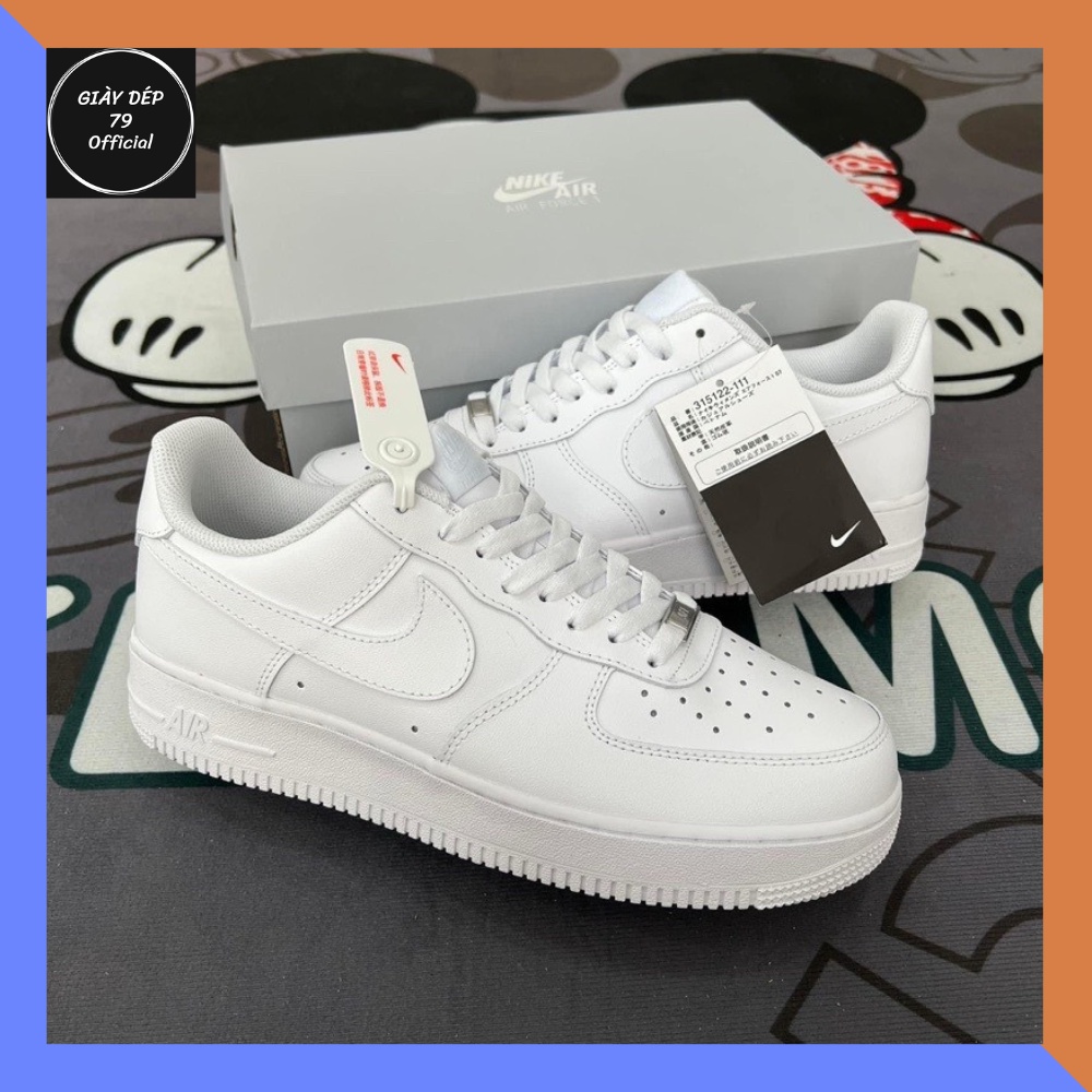 Mua Giày _Nike Air Force 1 Nam Nữ, giày AF1 trắng đế cao su Ari bản cao ...