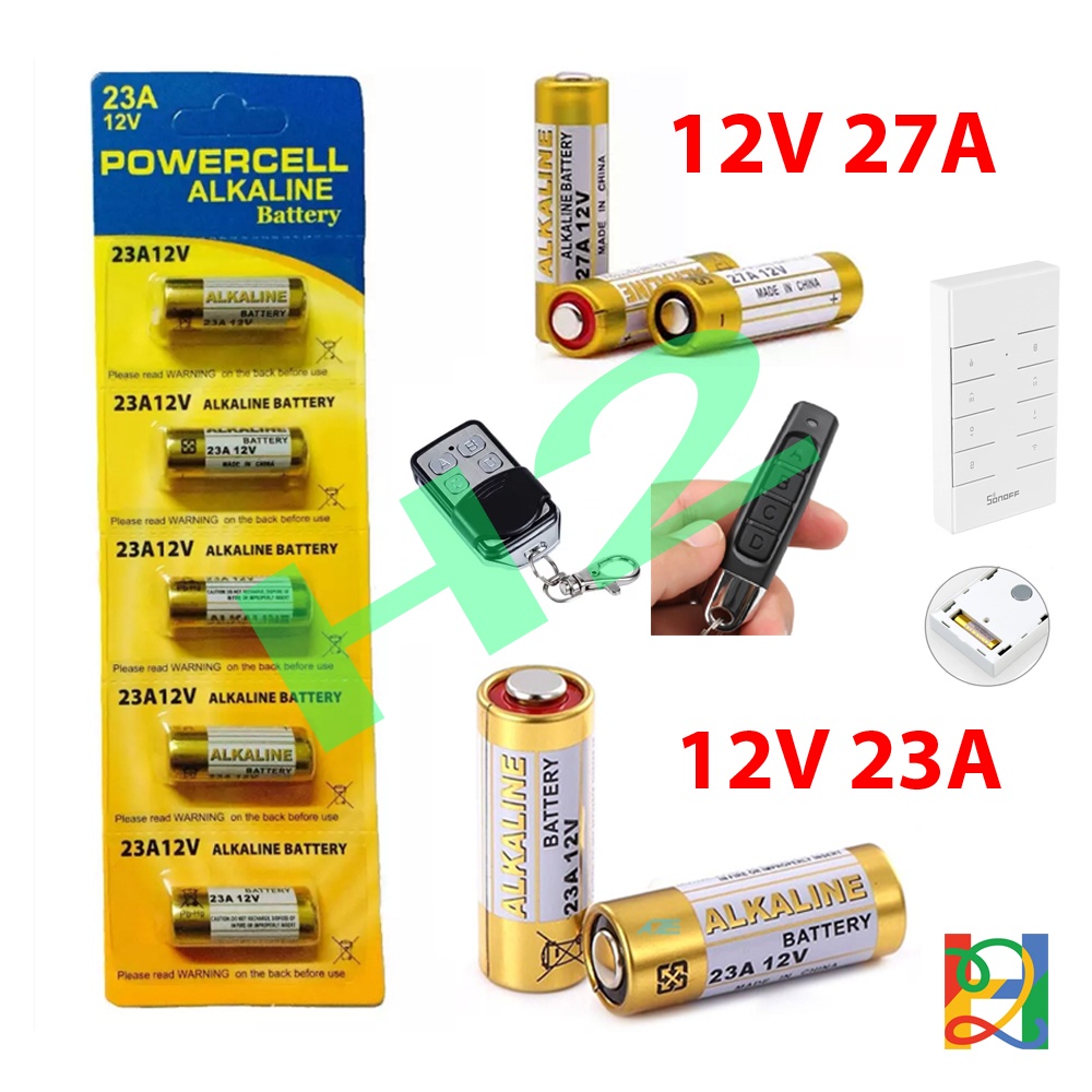 Pin Alkaline 12V 23A\27A dùng cho Remote RF (dùng trong điều khiển cửa ...