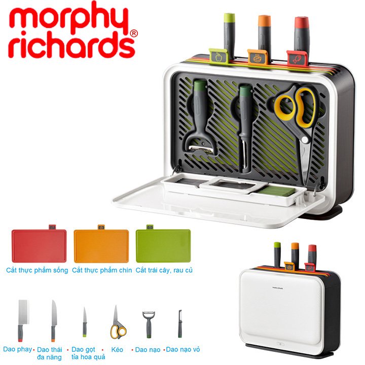 Bộ Dao Thớt 10 Món Khử Khuẩn UV Và Sấy Khô Morphy Richards MR1002 Thế ...