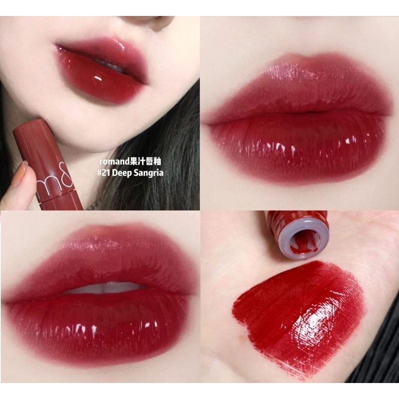 Son Romand Juicy Lasting Tint 21 #Deep Sangria | Shopee Việt Nam