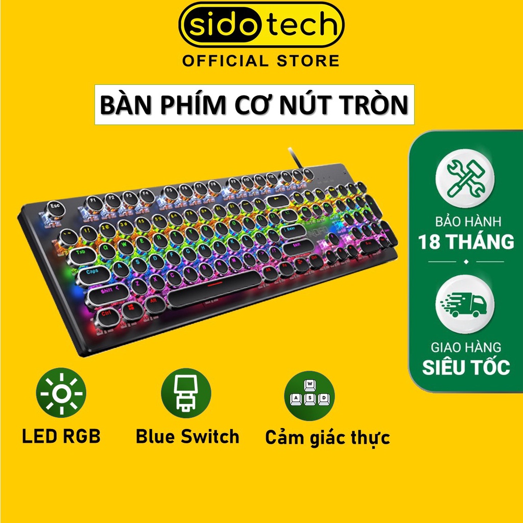 Bàn phím cơ gaming LED RGB SIDOTECH YINDIAO ZK4 dòng bàn phím máy tính ...