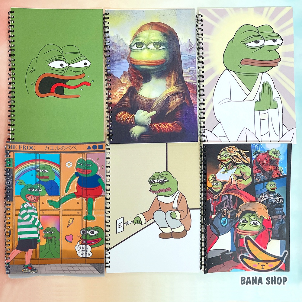 Mua Sổ lò xo size lớn B5 60 trang ếch xanh Pepe the frog siêu bựa vozer ...