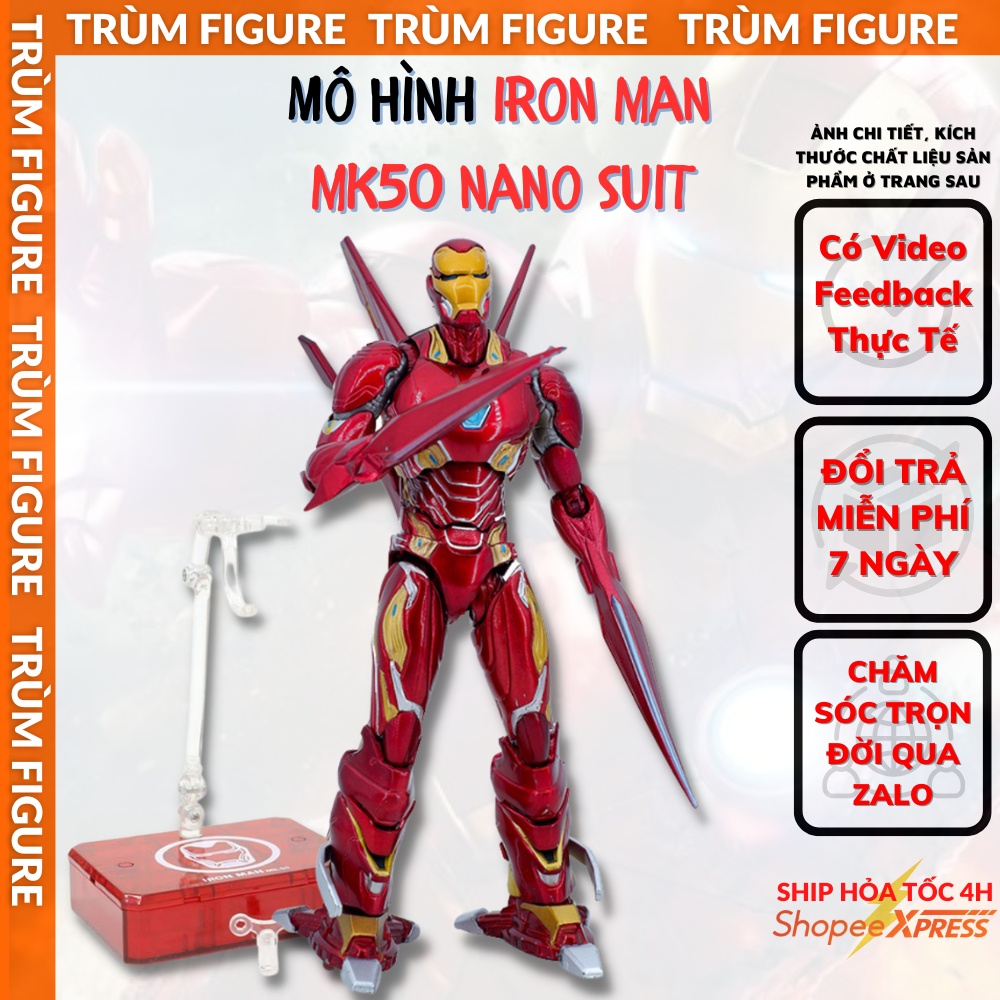 Mô Hình, Figure Marvel Iron Man NANO SUIT MK 50 Comic, Phim Người Sắt ...