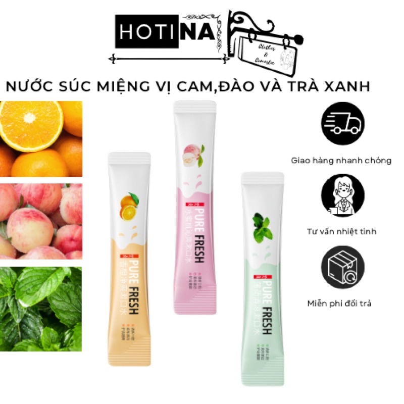 Nước súc miệng VENZEN mini trắng răng, thơm mát, an toàn vệ sinh răng ...