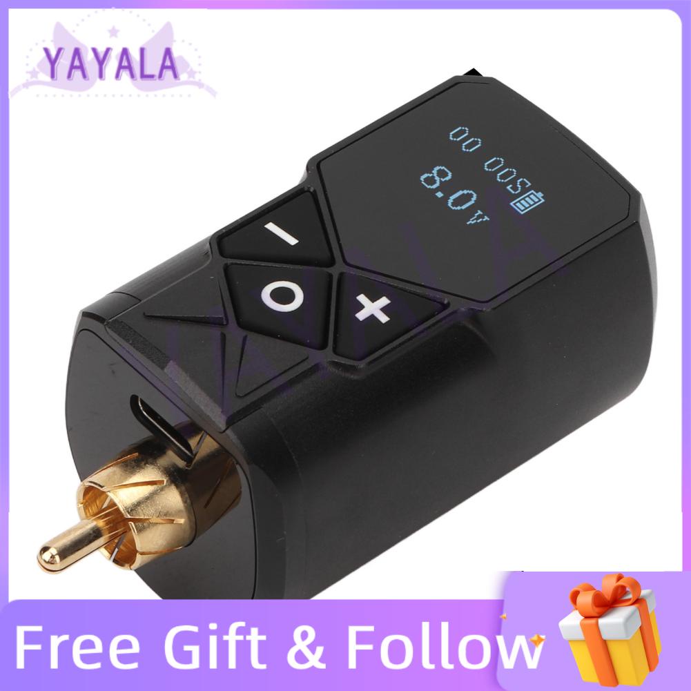 Yayala RCA Wireless Tattoo Power Supply Rechargeable 2400mAh Battery ...