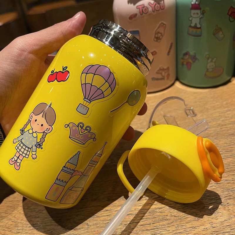 Mua Bình giữ nhiệt 400ml Good Duck tặng Sticker bình đựng nước cho bé ...