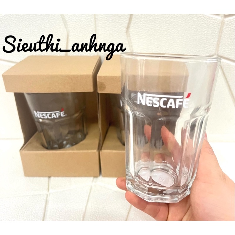 Ly Thuỷ Tinh Hàng Quà Tặng Nescafe | Shopee Việt Nam