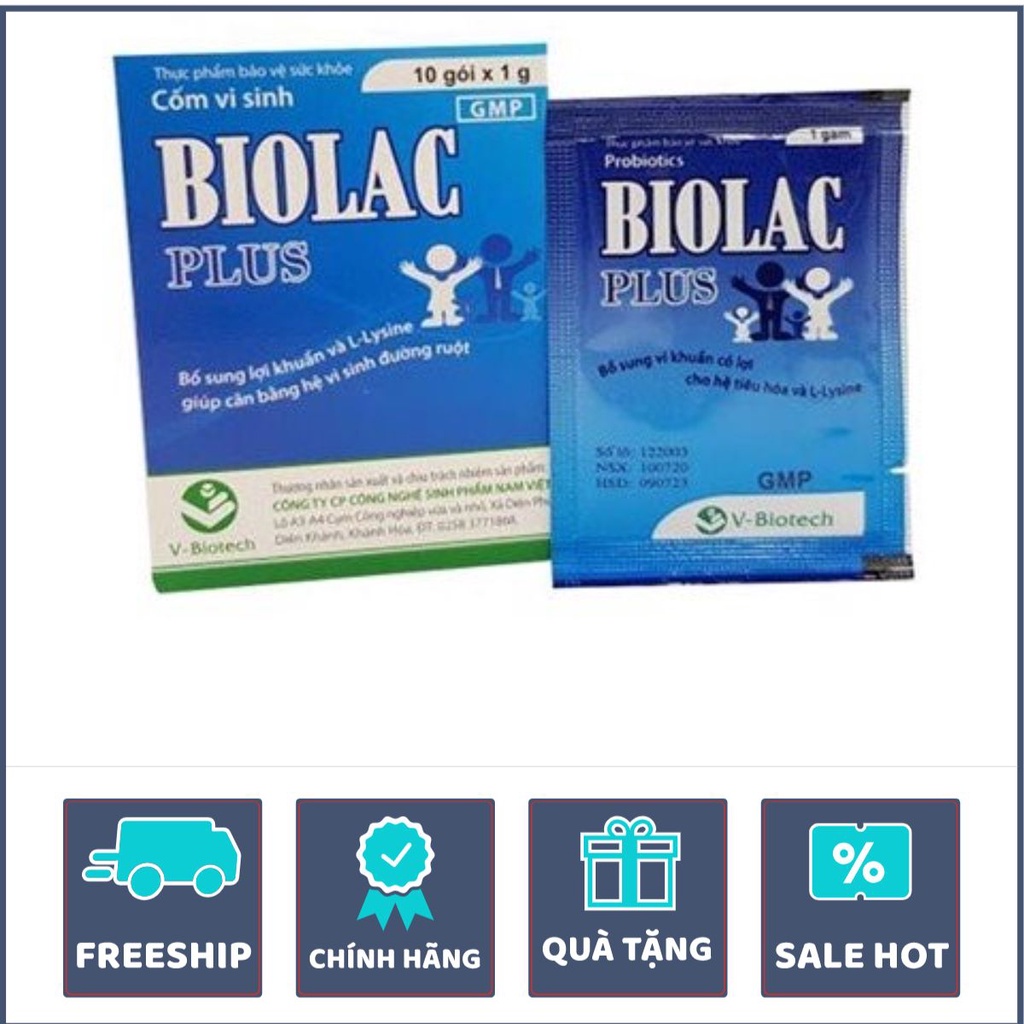 [ Nhà thuốc 448 ] Cốm Vi Sinh Biolac Plus Giúp Bổ Sung Lợi Khuẩn (Hộp ...