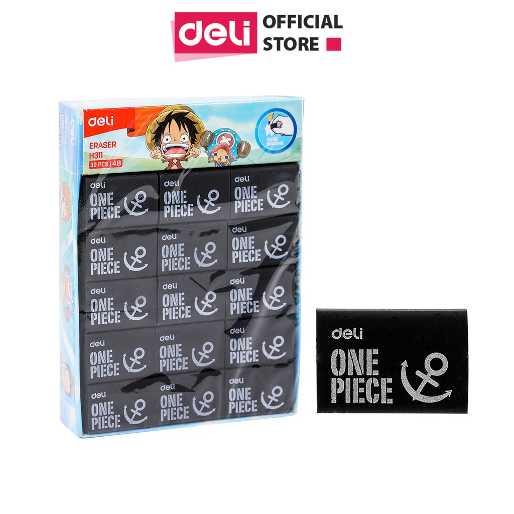 Mua Tẩy Gôm One Piece 4B Deli Màu Đen Deli - Tẩy Gọn Sạch Nhẹ Nhàng ...