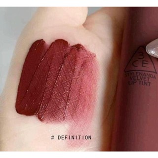 Son Kem 3CE Velvet Lip Tint Definition - Bitter Hour | Shopee Việt Nam