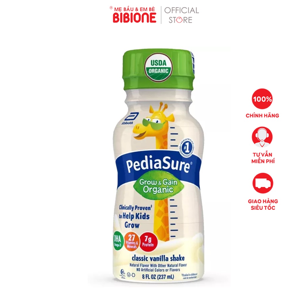 Sữa Nước Pediasure Mỹ Optigro - Vani Dâu Socola Grow Gain DHA 237ml ...