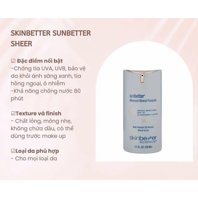 KCN SKINBETTER SHEER | Shopee Việt Nam