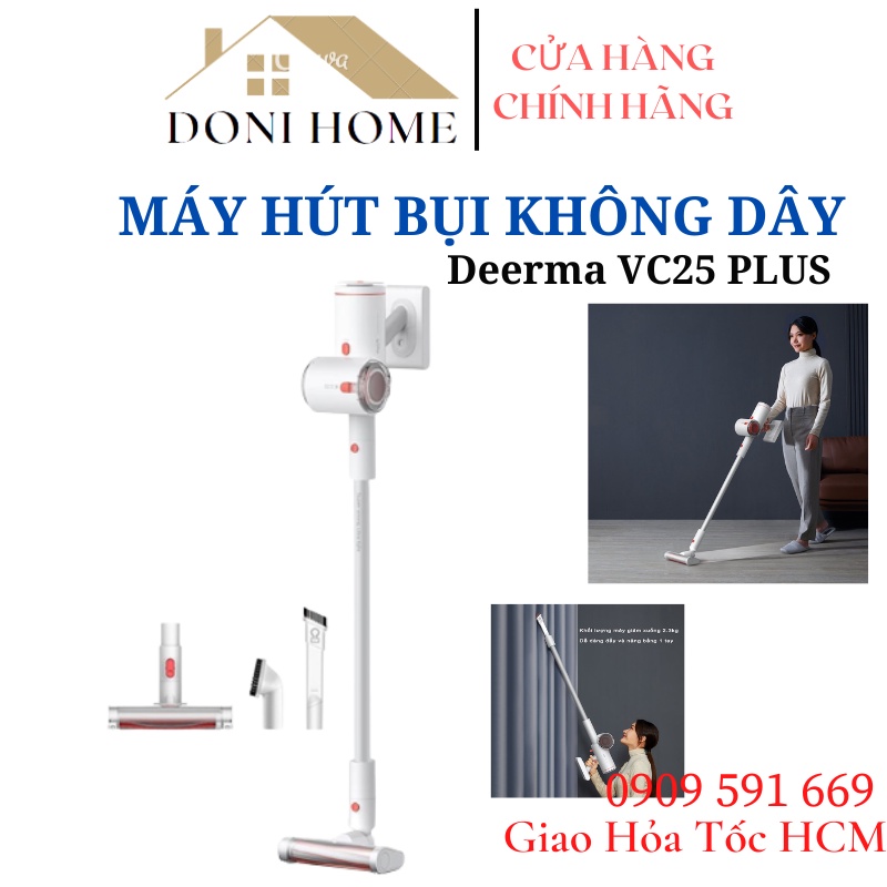 Máy hút bụi CẦM TAY - KHÔNG DÂY Deerma VC25 Plus - BH 6 tháng- Fullbox ...