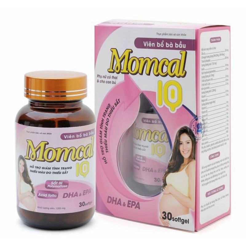 Viên bổ bà bầu Momcal IQ | Shopee Việt Nam