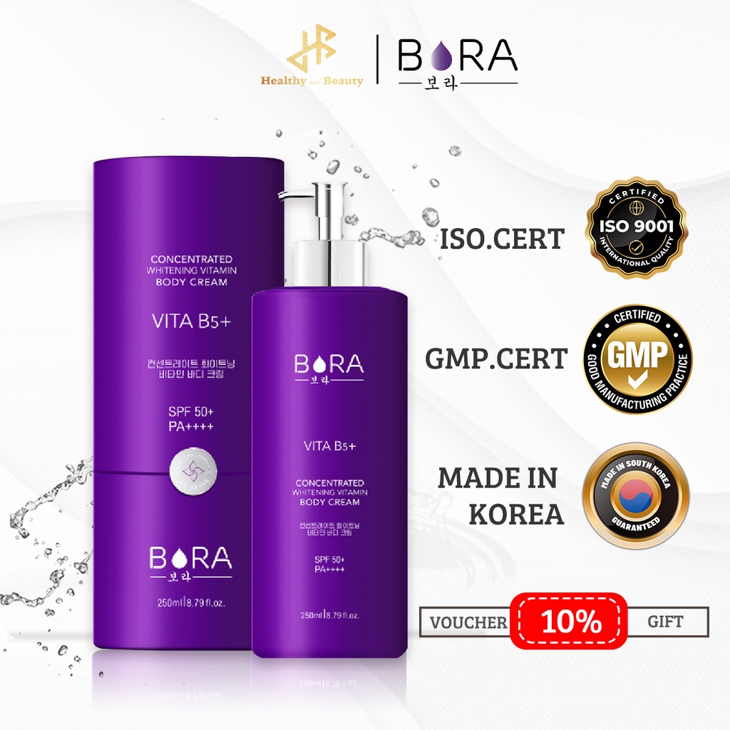 Kem dưỡng trắng từ hạt Vitamin Bora Body Cream 250ml | Shopee Việt Nam