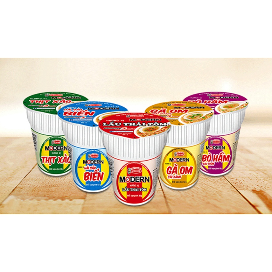 Mì Modern lẩu Thái tôm ly 65g - Mì ly Modern các vị | Shopee Việt Nam
