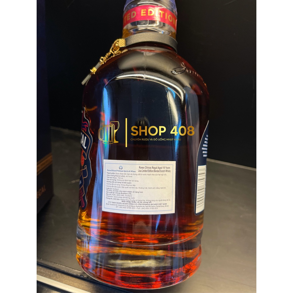 RƯỢU CHIVAS 18 LISA Limited Edition 700ml - Phiên Bản Cực Kì Giới Hạn
