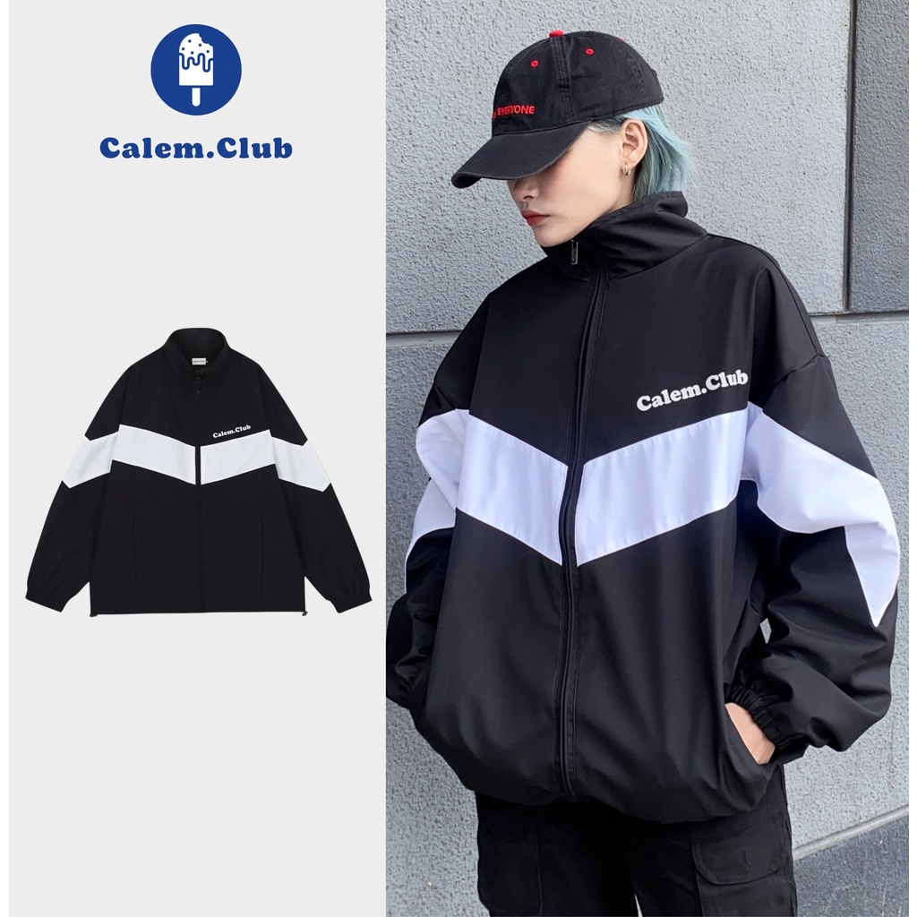 Hoodie zip chữ CALEM.CLUB - Áo khoác nỉ dây kéo nhiều màu dày dặn form ...