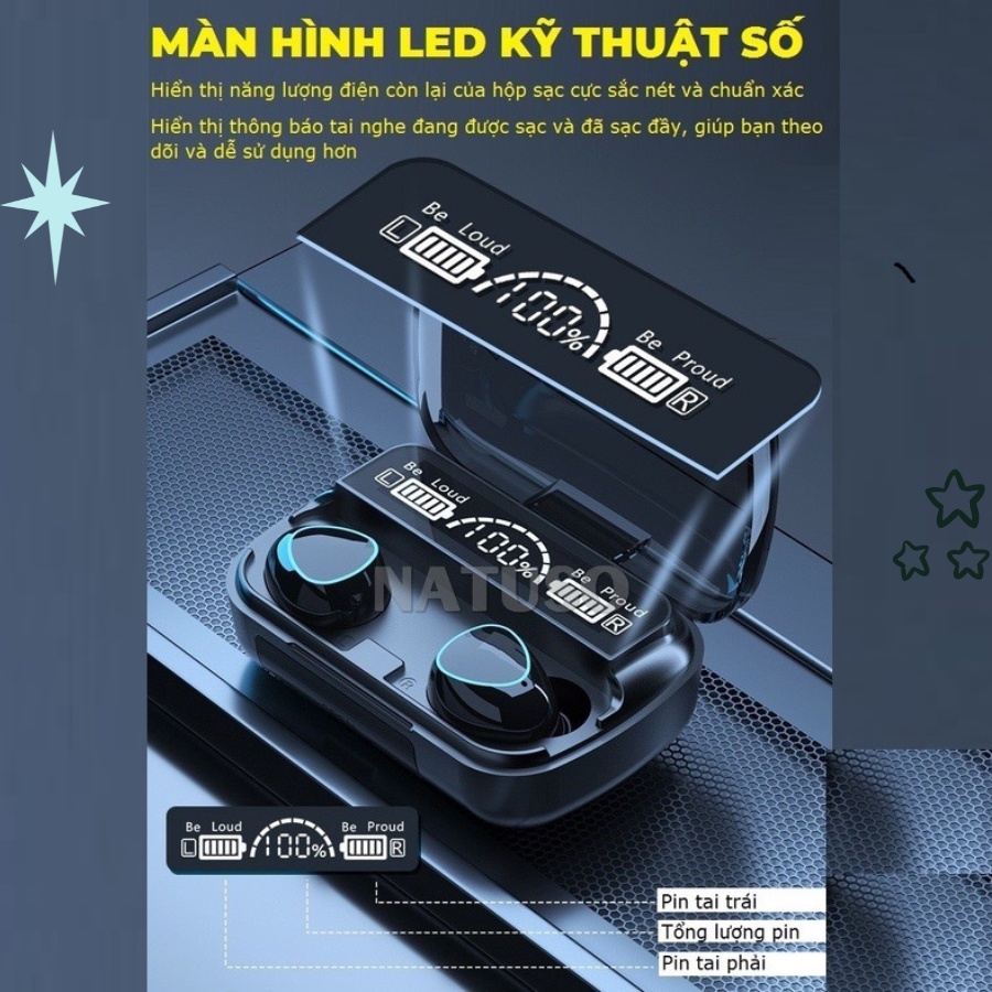 Mua Tai Nghe Bluetooth M10 Pro Không Dây Phiên Bản Nâng Cấp Pin Trâu ...