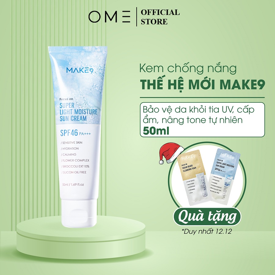 Kem Chống Nắng Dưỡng Ẩm Thế Hệ Mới Make9 Super Light Moisture Sun Cream SPF46 PA+++ 50ml ...
