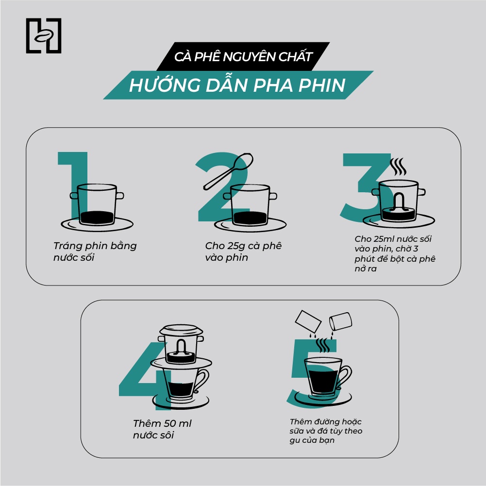 Cà phê nguyên chất pha phin blend Robusta Arabica SPECIAL Nguyễn Bá ...