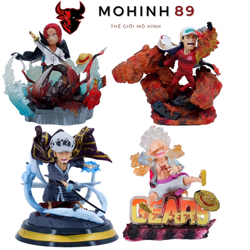 Mô hình Đô Đốc Hải Quân Shark tóc đỏ Law Luffy G5 size nhỏ hàng loại 1 ...