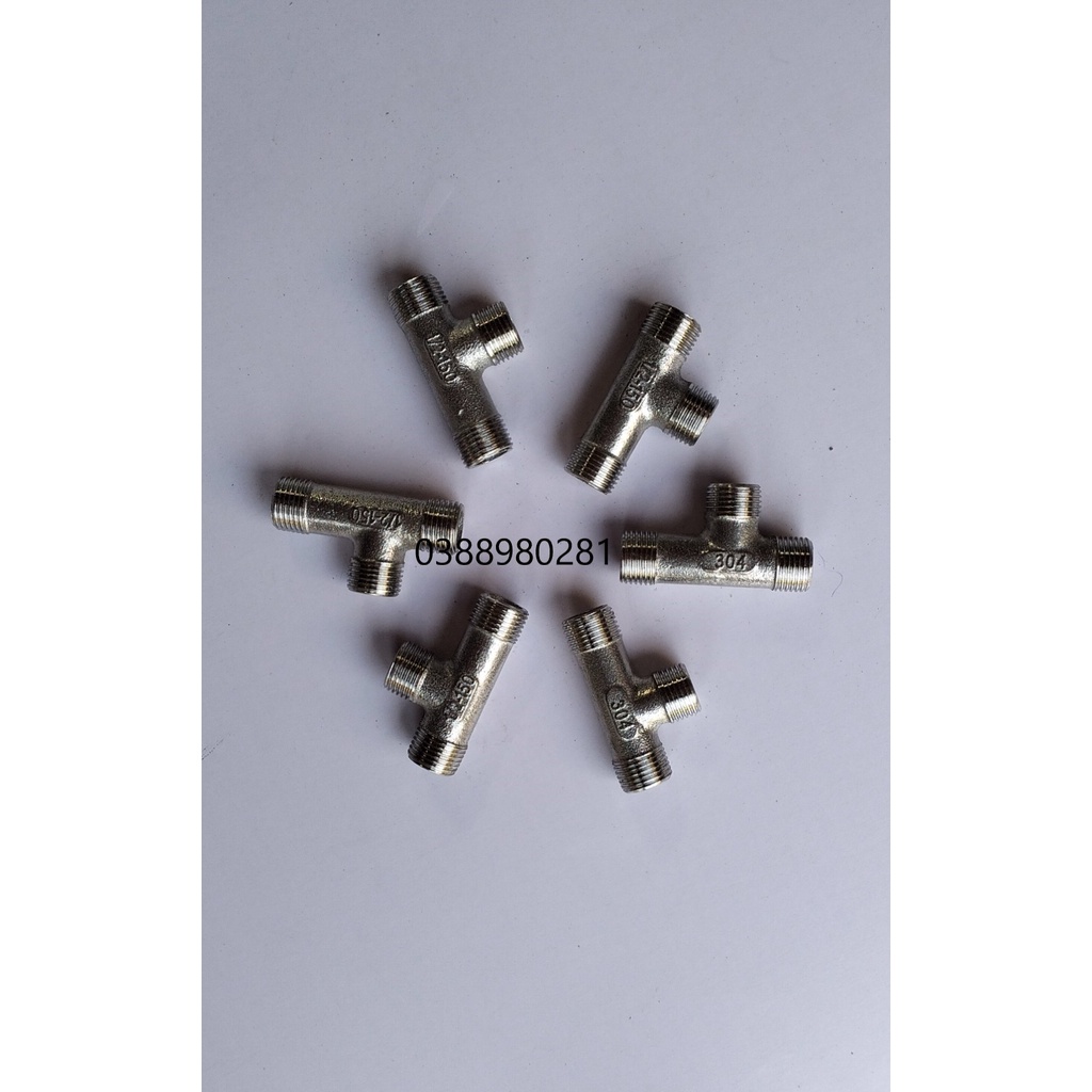 Mua Tê inox phi 21, 2 đầu ren ngoài, 1 đầu ren trong giá rẻ nhất | TecKi.Vn