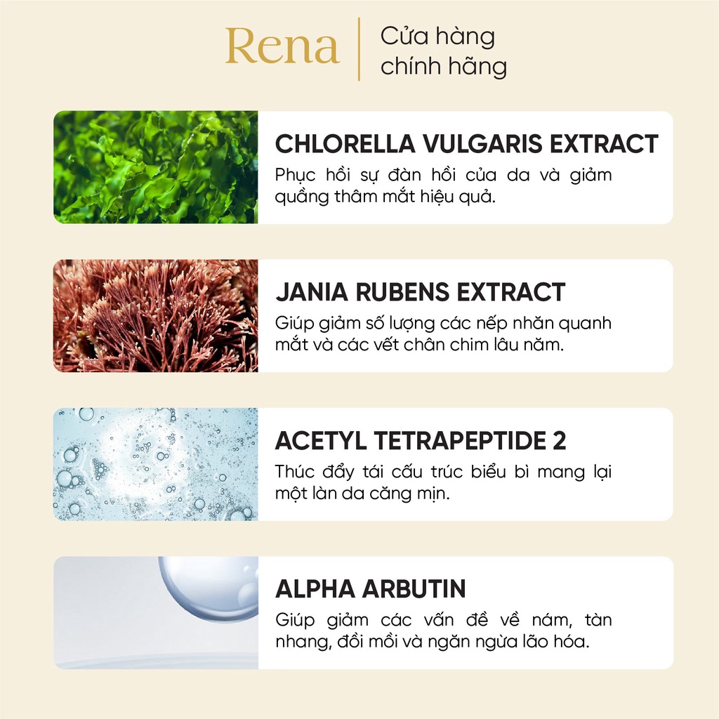 Mua Kem thâm mắt Rena Abera giúp giảm thâm mắt, bọng mắt, nếp nhăn vùng ...