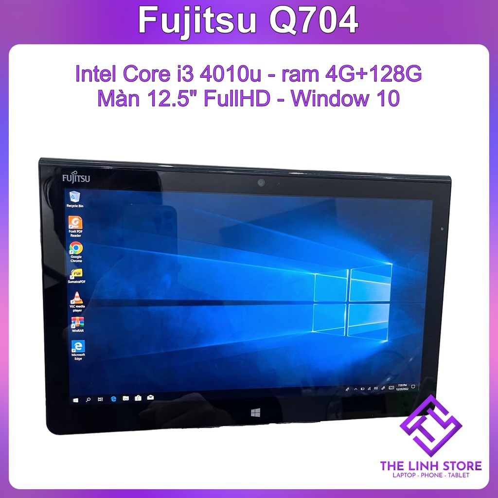 Máy tính bảng Fujitsu Q704 Màn 12.5 inch chạy Window 10 - Core i3 4010u ...