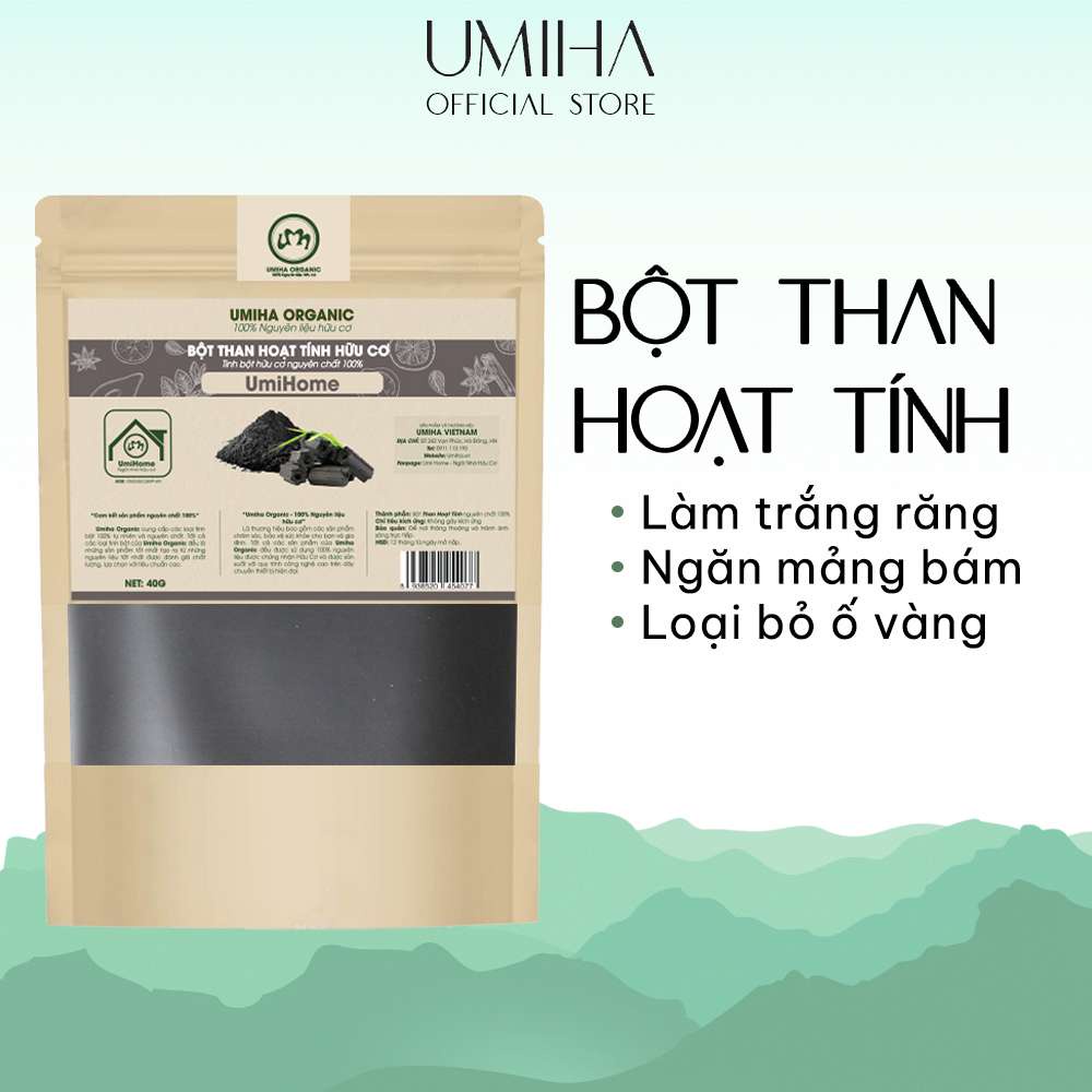 Mua Bột Than Tre Hoạt Tính hữu cơ UMIHOME nguyên chất 40g - Đánh Răng ...