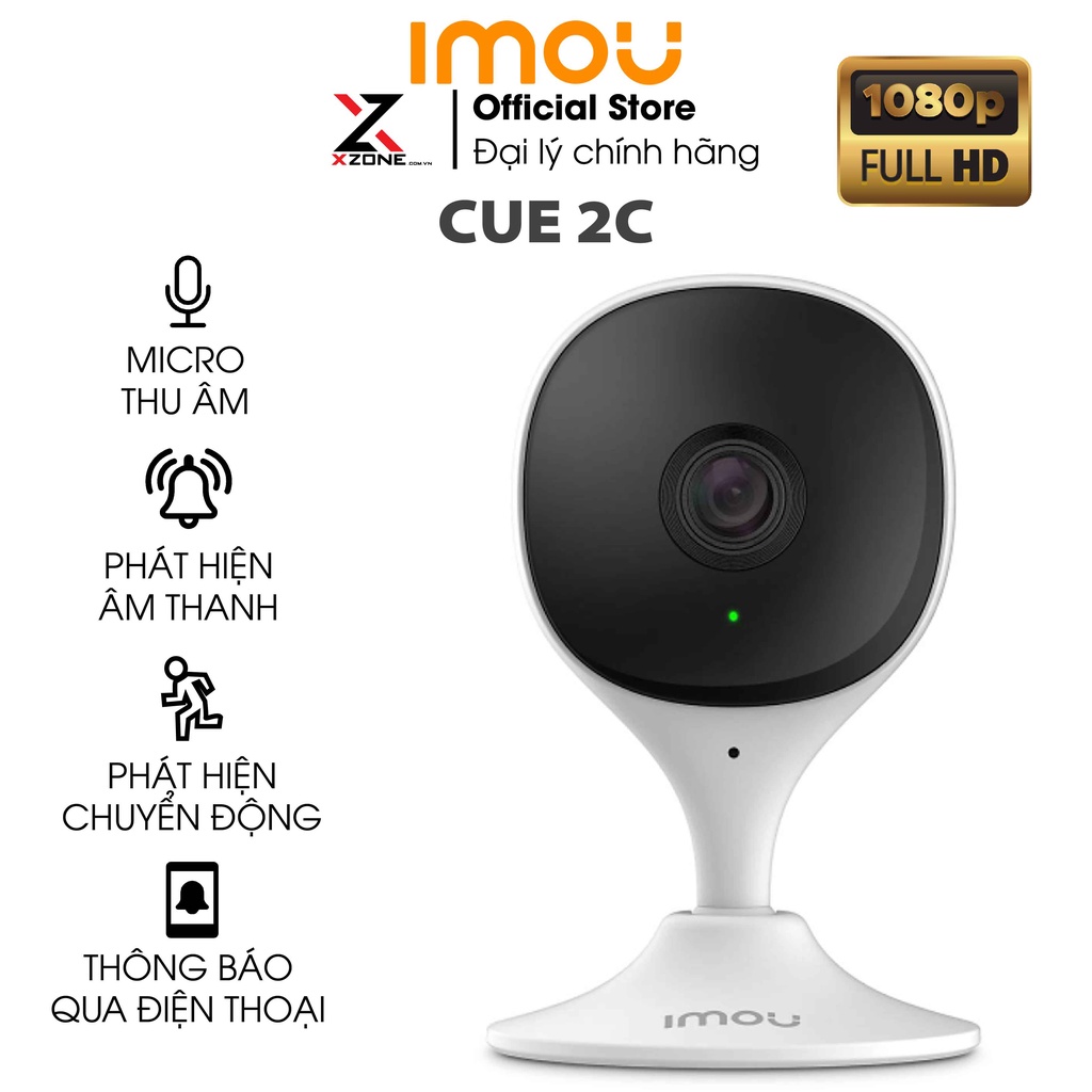 Camera IMOU Cue 2C 2MP Camera Wifi, góc nhìn rộng, tích hợp micro thu ...