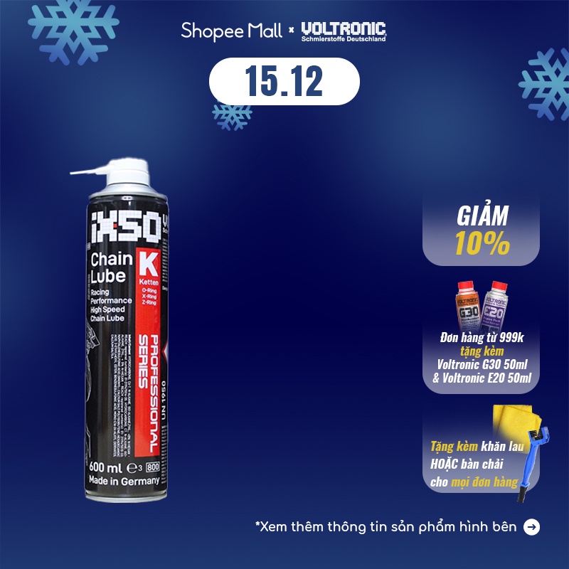 Xịt dưỡng sên mẫu mới 2022 VOLTRONIC ix50 jumbo 600ml | Shopee Việt Nam