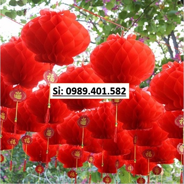 Mua Đèn lồng đỏ Nilon chữ Phúc treo trang trí Lễ Tết - đèn lồng giấy đỏ ...