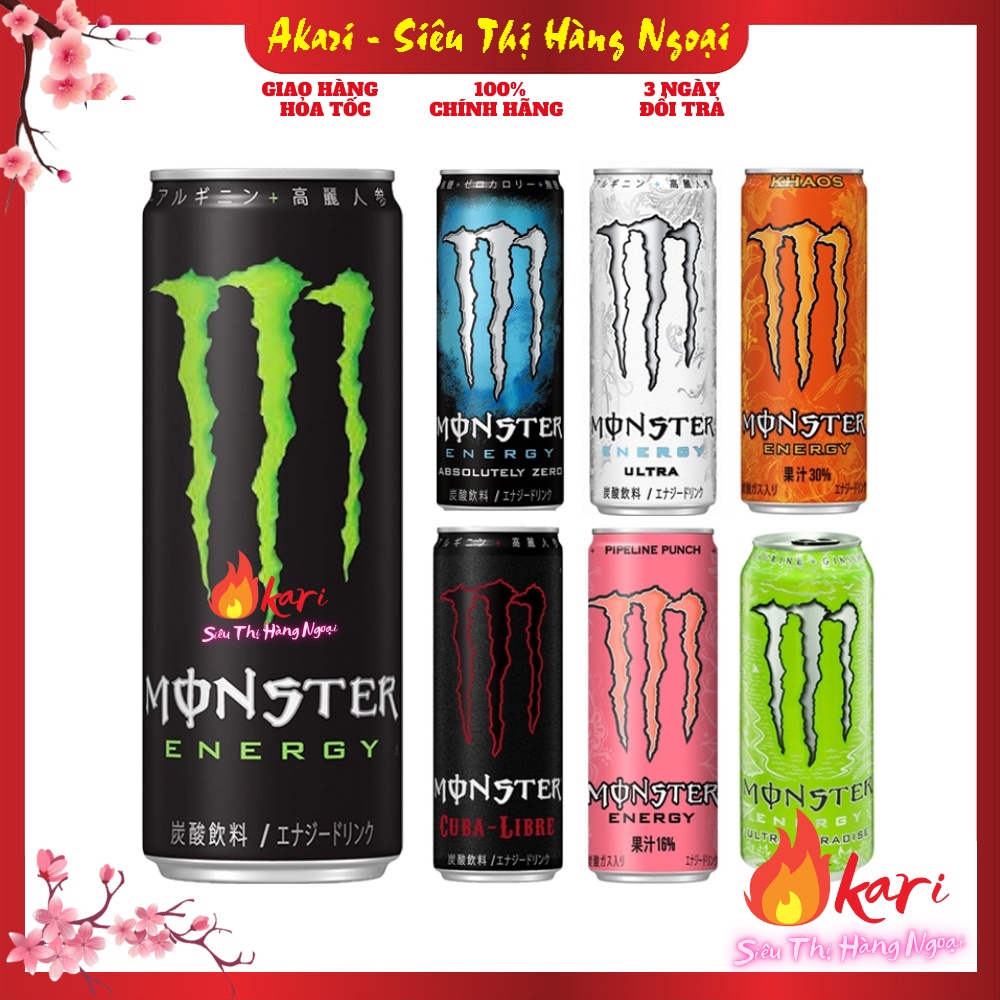 Mua Nước Tăng Lực Monster Nhật Bản Energy Ultra lon 355ml nhiều loại ...