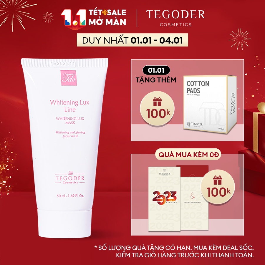 Mặt nạ dưỡng trắng da G - White Tegoder Whitening lux mask 50ml 1098 | Shopee Việt Nam