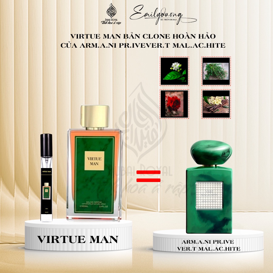 Nước Hoa Nam Nữ Virtue Man 100ml - Hương Thơm Nhẹ Nhàng, Cuốn Hút, Lưu ...