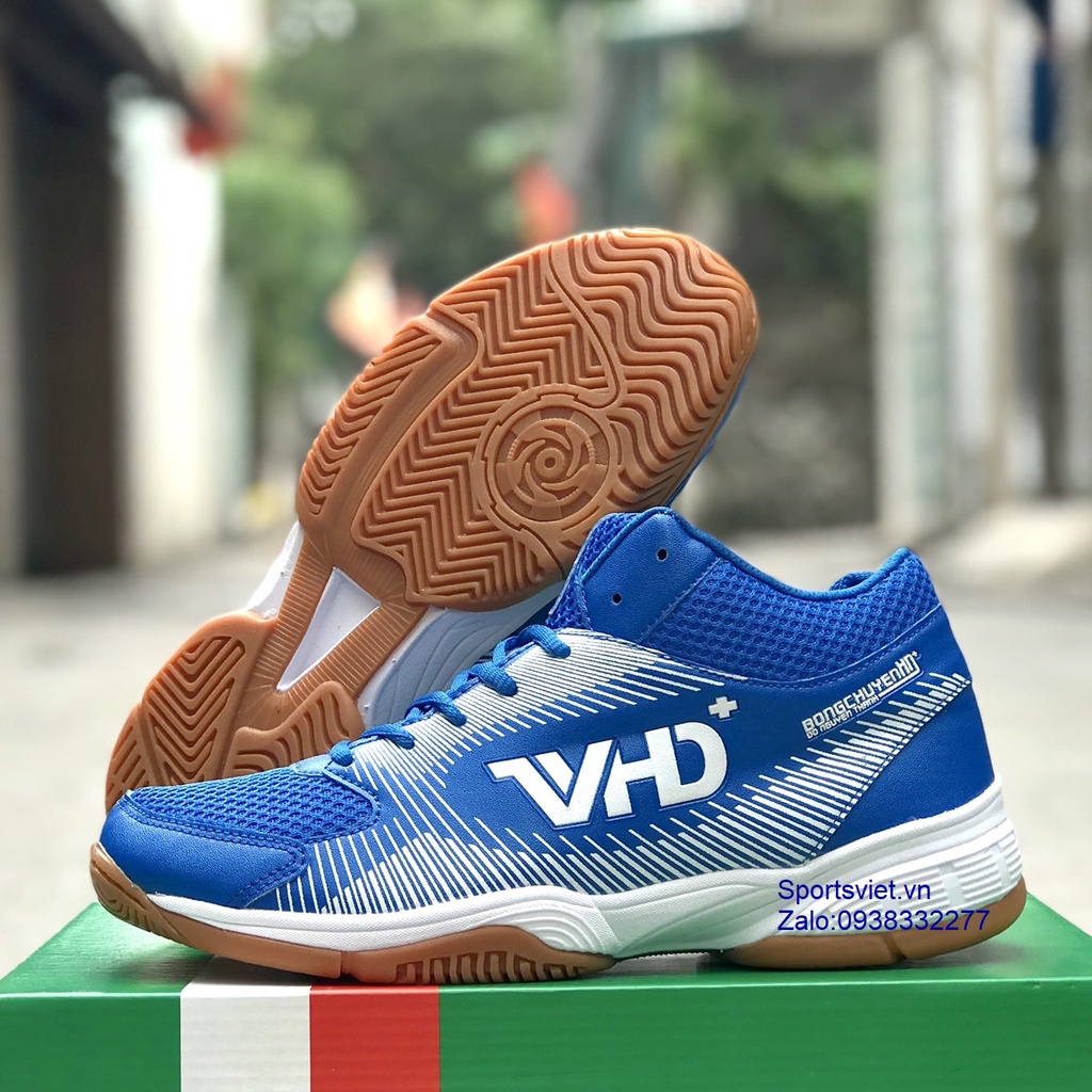 Mua Giày đánh bóng chuyền nam nữ cày sân bê tông VHD- XP màu xanh đen ...