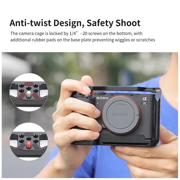 Sony a7c kingma rig cage khung bảo vệ giá treo phụ kiện máy ảnh cho sony