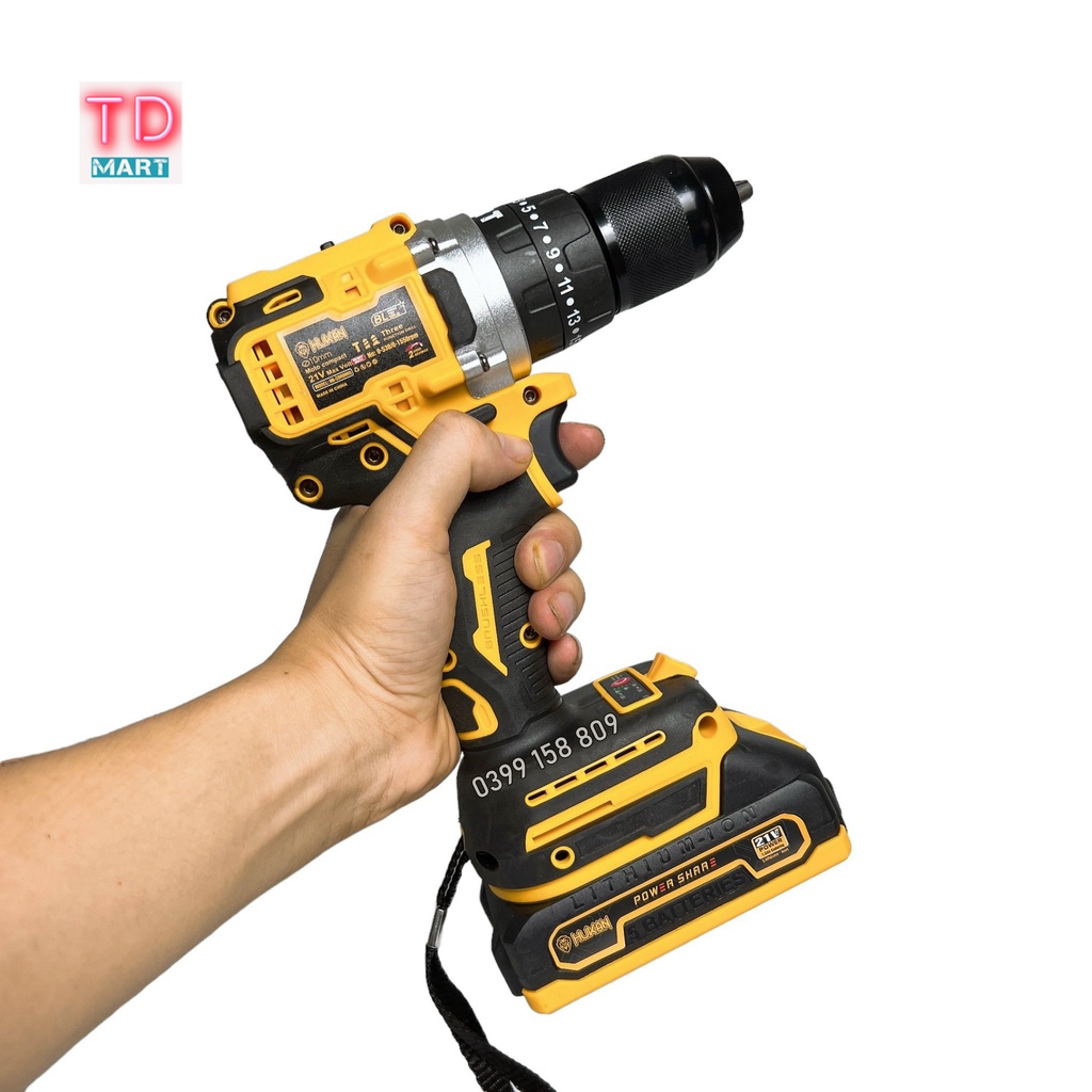Mua Máy khoan pin 21v HUKAN CDR0065 không chổi than 3 chức năng chân ...