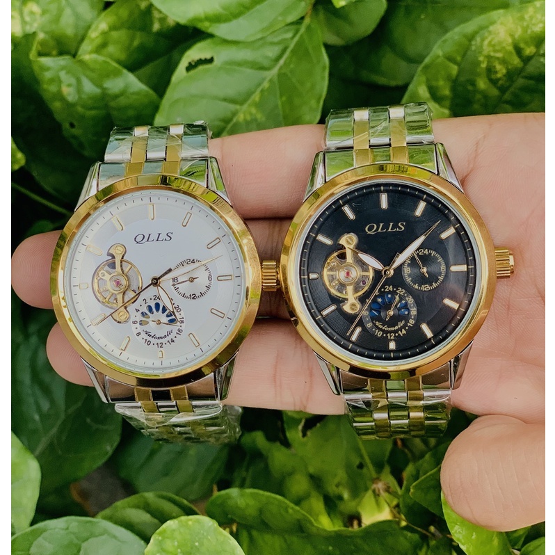 Mua Đồng hồ cơ nam tự động chính hãng QLLS 8019, kính Sapphire lộ máy 2 ...