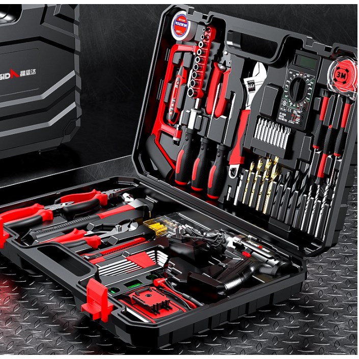 Mua Bộ hộp công cụ sửa chữa ô tô di động Cờ lê bánh cóc Búa Kìm Cưa Tua ...