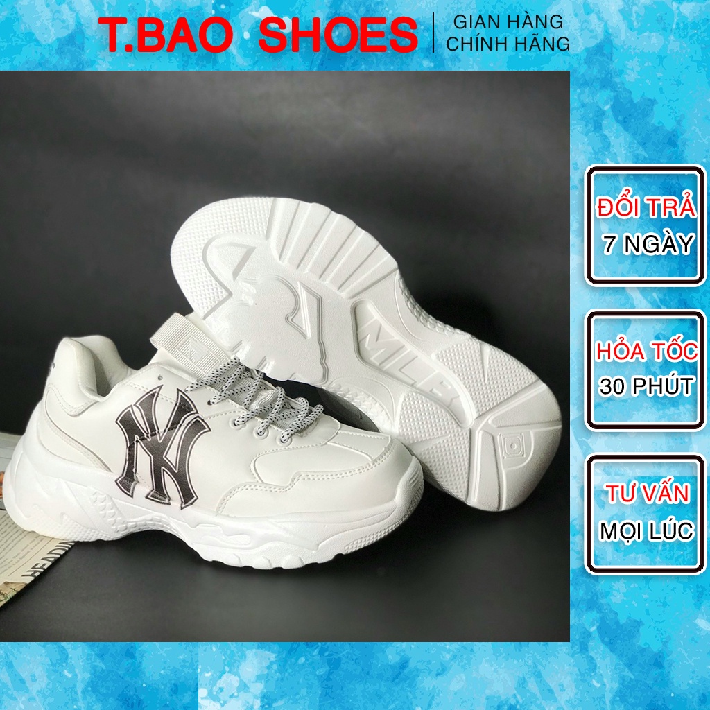 Mua Giày Thể Thao MLB Boston, NY đen trắng Bản Đẹp nam nữ Giày Độn Đế ...