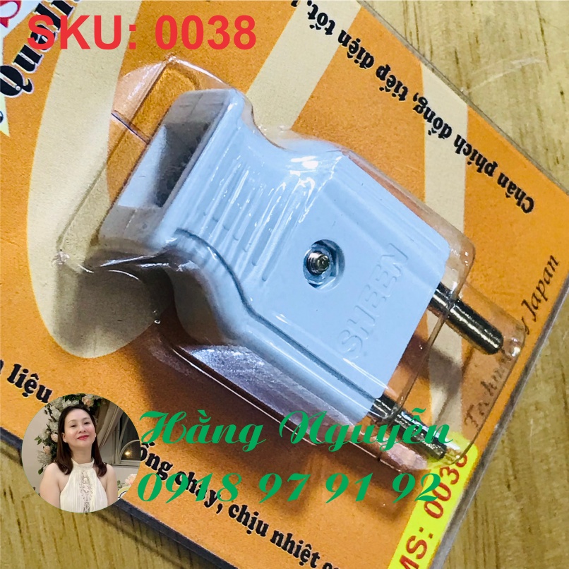 0038 - PHÍCH CẮM 3000W 2 CHÂN TRÒN 4.5MM - SKU0038 - ĐÓNG GÓI 5/10 CÁI ...