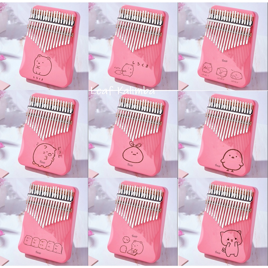 Đàn Kalimba Hồng Pastel Khắc Lazer Nhiều Mẫu Mới siêu cute- Tặng búa ...