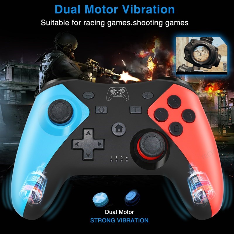 Mua Tay Cầm Chơi Game Không Dây Kết Nối Bluetooth Cho Nintendo NS Switch Pro giá rẻ nhất | TecKi.Vn